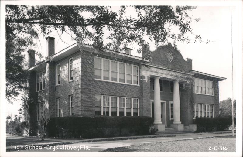 Crystal River High School, Florida Postcard
