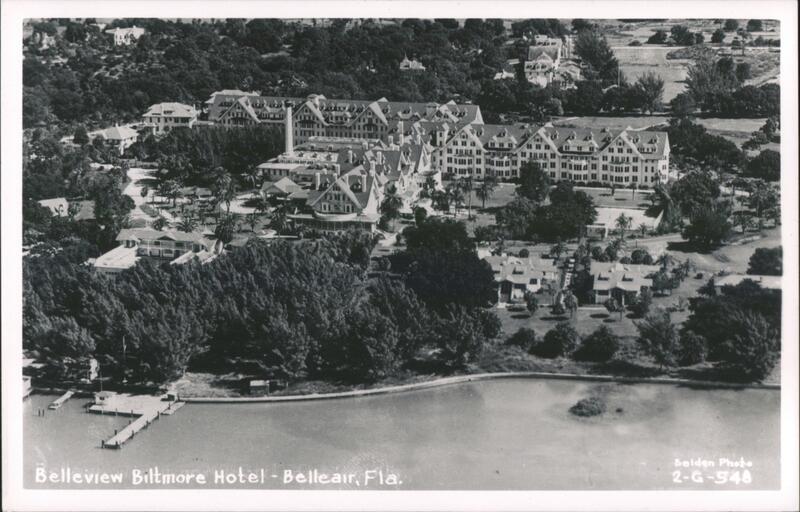 Belleview Biltmore Hotel Aerial View Belleair, FL Postcard