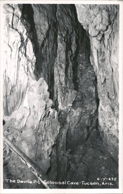 The Devil's Pit, Colossal Cave Tucson, AZ Postcard
