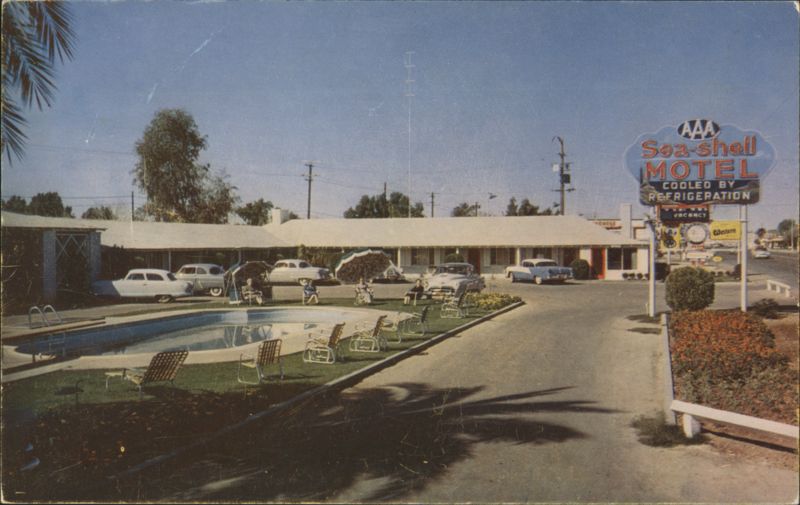 Sea-shell Motel Blythe CA - Swimming Pool, Refrigerated Units ...