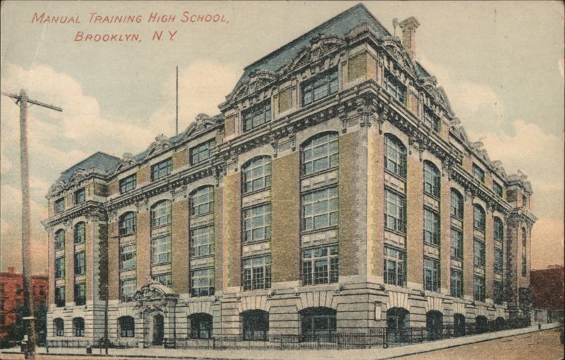 Manual Training High School, Brooklyn, New York Postcard