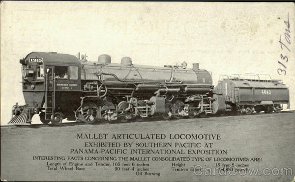 Mallet Articulated Locomotive Trains, Railroad
