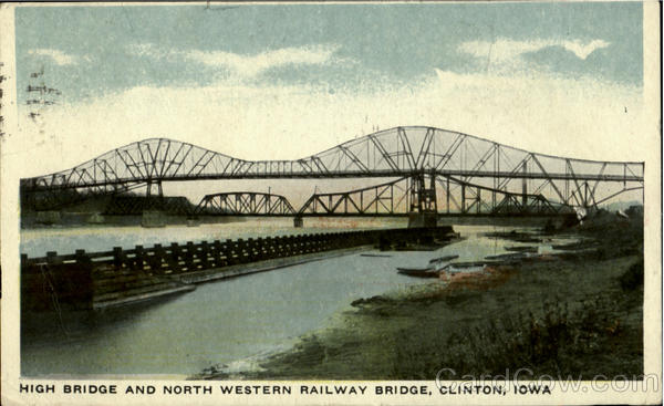 High Bridge And North Western Railway Bridge Clinton, IA