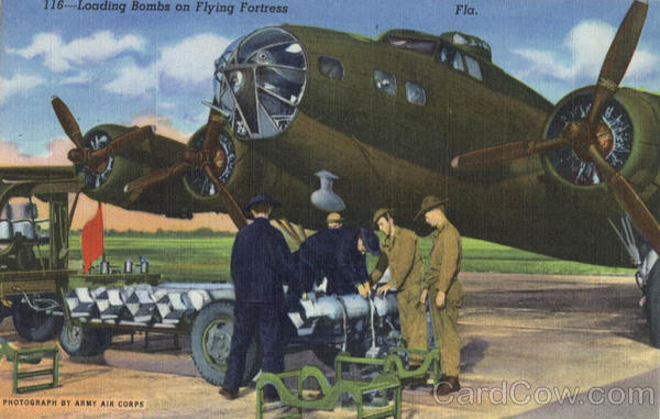 Loading Bombs on Flying Fortress Mac Dill Field, FL