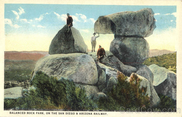 Balanced Rock Park, on the San Diego & Arizona Railway Scenic, AZ