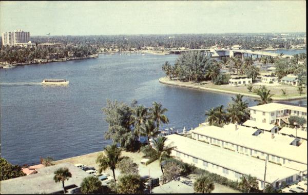 Aerial Showing Inlet-Waterway Fort Lauderdale, FL
