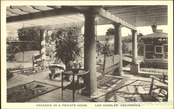Veranda In A Private Home Los Angeles, CA