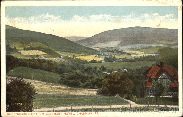 Gettysburg Gap From Clermont Hotel Charmian, PA