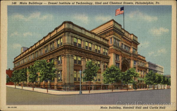 Main Buildings - Drexel Institute Of Technology, 32nd and Chestnut ...