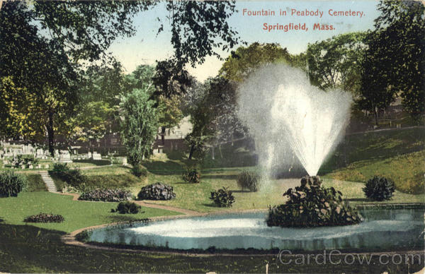 Fountain in Peabody Cemetery Springfield, MA