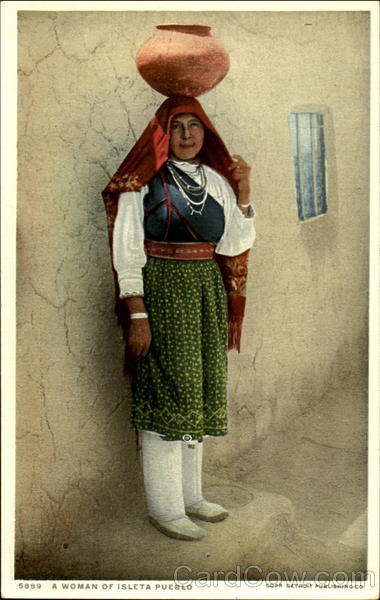 A Woman Of Isleta Pueblo Native Americana