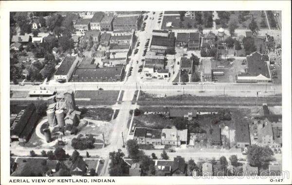 Aerial View Of Kentland Indiana