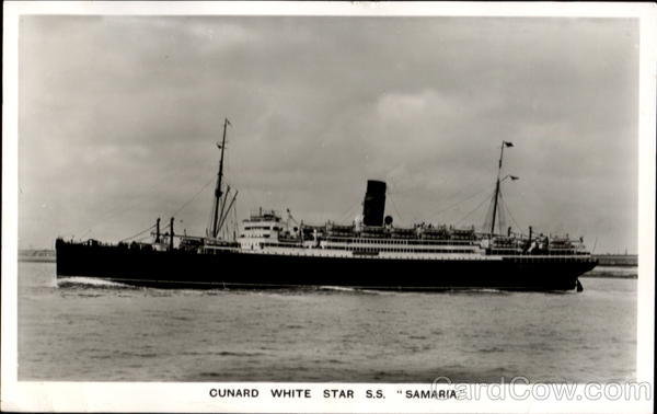 Cunard White Star S.S. Samaria Boats, Ships