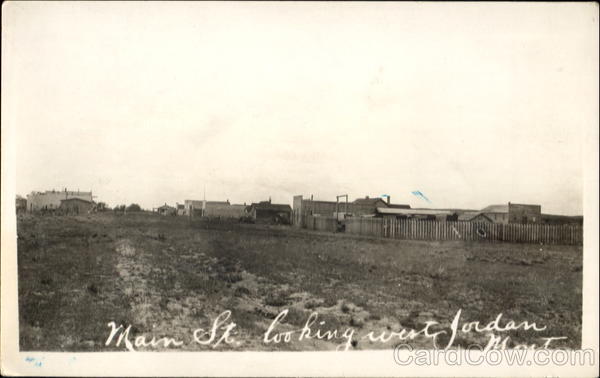 Main St. Looking West Jordan, MT