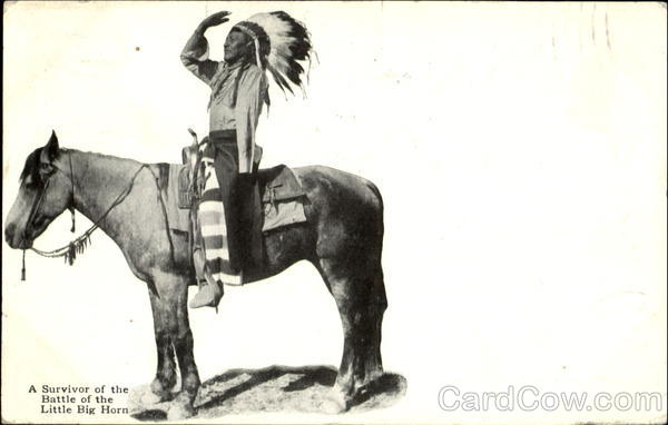 A Survivor Of The Battle Of The Little Big Horn Native Americana