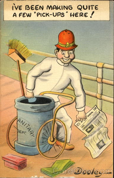 Garbage man Comic, Funny