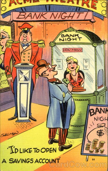 Bank Night Comic, Funny