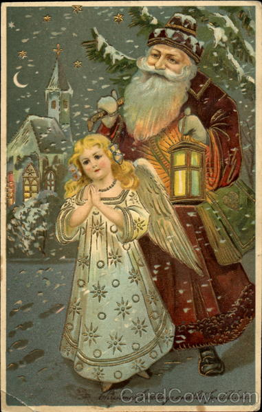 Santa and Little Angel Santa Claus