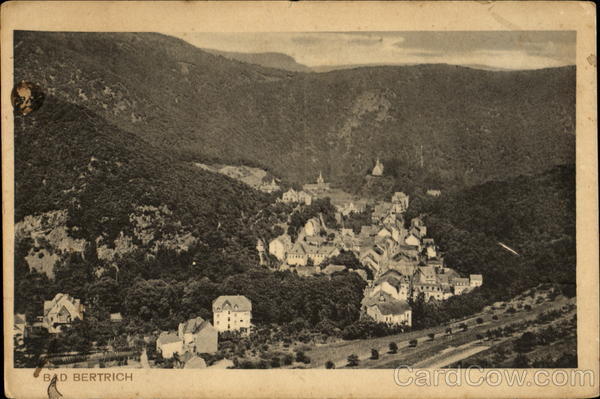 View of the town Bad Bertrich, Germany