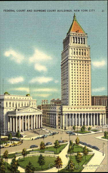 Federal Court And Supreme Court Buildings New York, NY