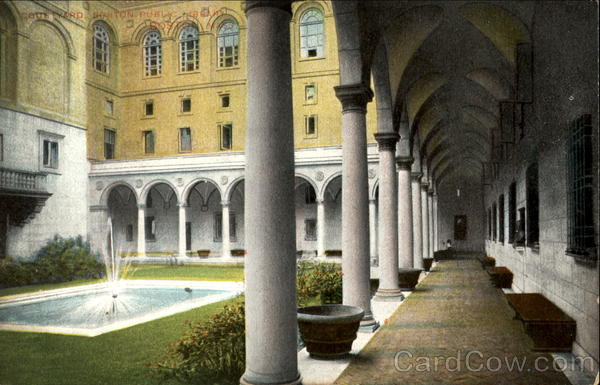 Courtyard Boston Public Library Massachusetts