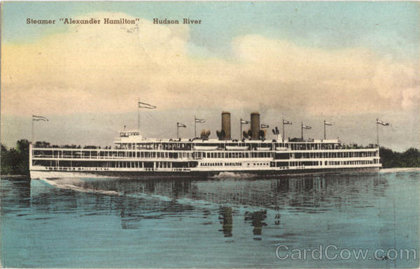 Steamer Alexander Hamilton Hudson River Boats, Ships