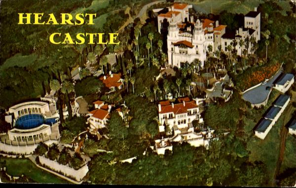 Aerial Of Hearst Castle Cambria, CA