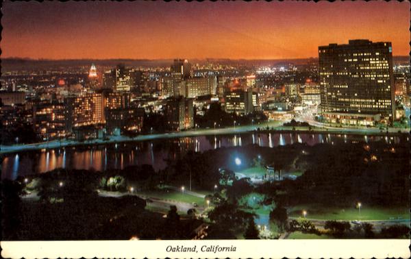 A Beautiful Night View Of Oakland California