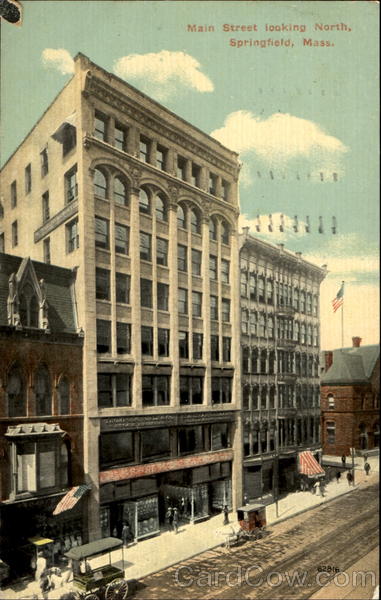 Main Street Looking North Springfield, MA
