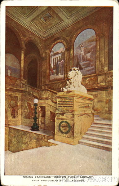 Grand Staircase, Boston Public Library Massachusetts