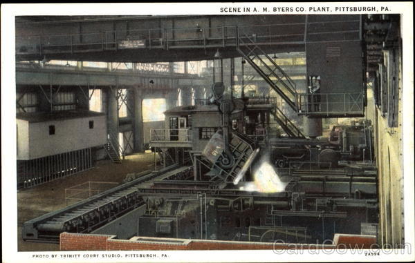 Scene In A. M. Byers Co. Plant Pittsburgh, PA