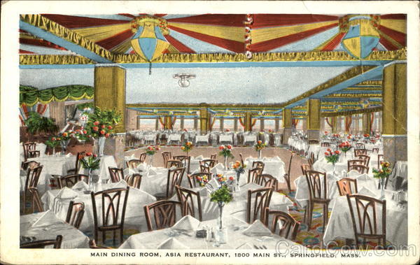 Asia Restaurant Main Dining Room, 1800 Main St Springfield, MA