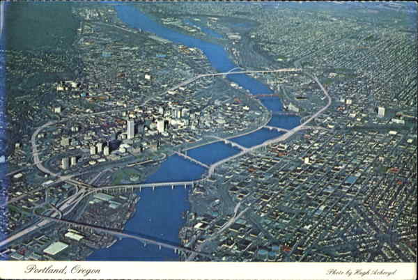 Aerial View Of The City Portland, OR