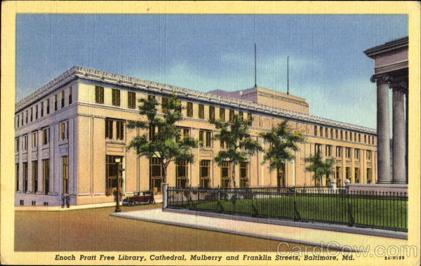 Enoch Pratt Free Library, Mulberry and Franklin Streets Baltimore, MD