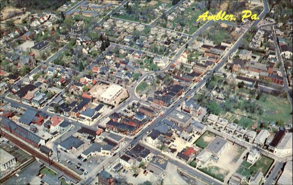 Aerial View Of Ambler Pennsylvania