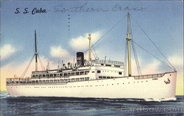 S. S. Cuba P. & O. Steamship Company Boats, Ships