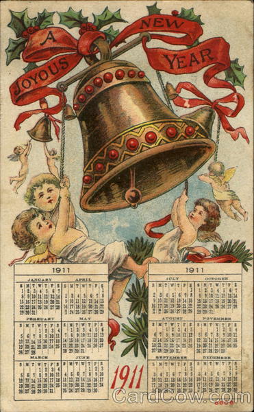A Joyous New Year 1911 New Year's