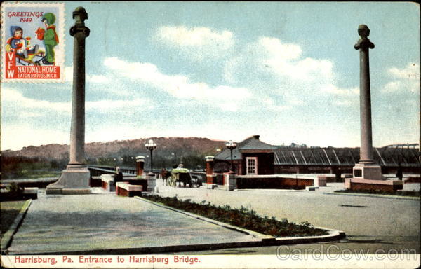 Entrance To Harrisburg Bridge Pennsylvania