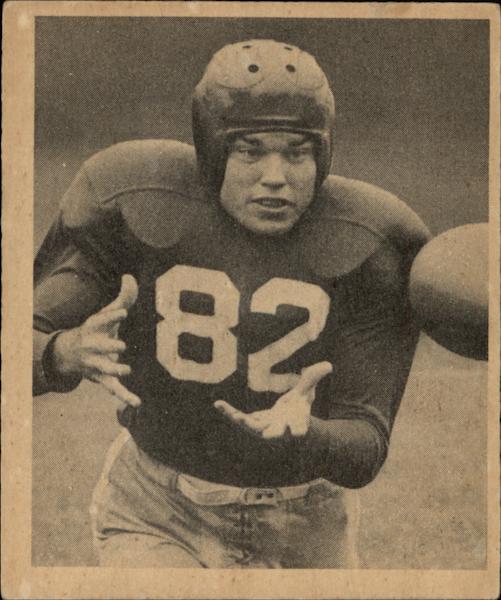 1948 Bowman Football #4 Ray Poole New York Giants Trading Card