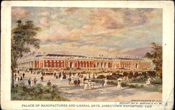 Palace Of Manufactures And Liberal Arts Jamestown Exposition 1907 ...