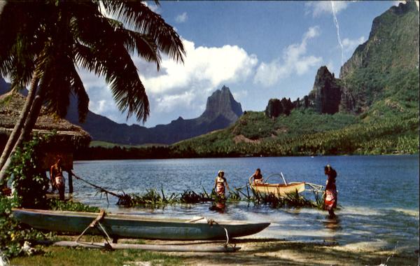 The Bay Of Paopao Moorea, French Polynesia South Pacific
