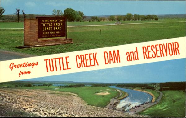 Greetings From Tuttle Creek Dam And Reservoir Manhattan, KS