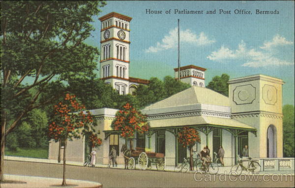 House Of Parliament And Post Office Bermuda