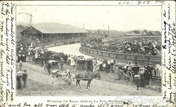 Watching The Races Addison Co. Fair Middlebury, VT