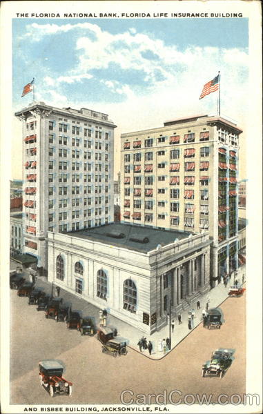 The Florida National Bank Florida Life Insurance Building And Bisbee ...