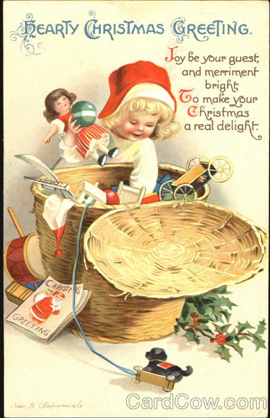 Hearty Christmas Greeting Children