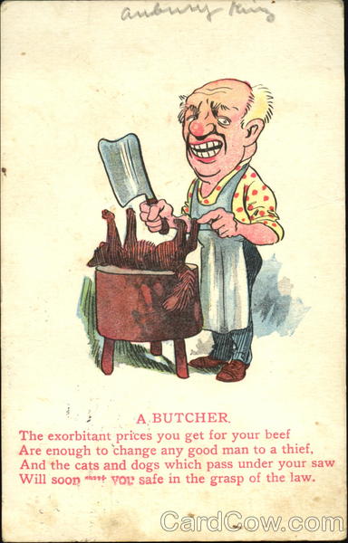 A Butcher Caricatures