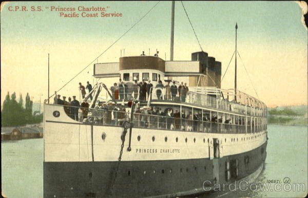 C. P. R. S. S. Princess Charlotte Pacific Coast Service Boats, Ships