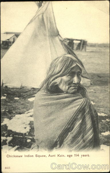 Chickasaw Indian Squaw Aunt Kate Native Americana