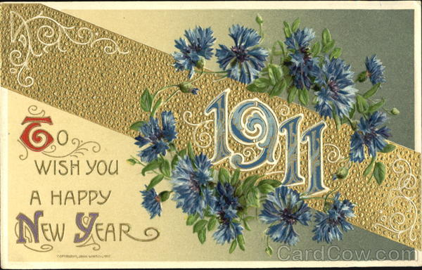 1911 To Wish You A Happy New Year New Year's